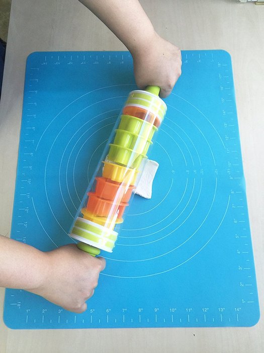 NEW JJMG Non-Stick Rolling Silicone Rubber Baking Mat for Cookies ...