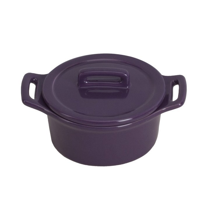 Omniware 1171963 Round Mini Bakers with Lids, Set of 4, Violet free ...
