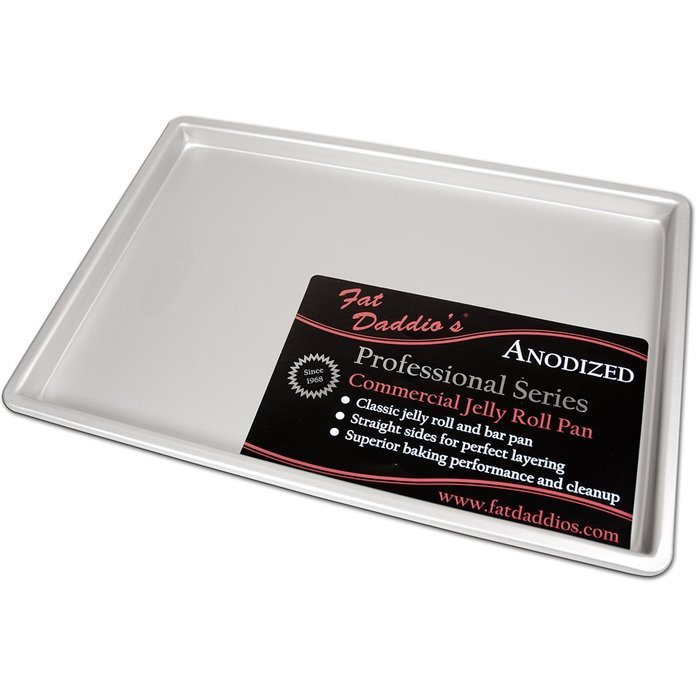 Fat Daddio's Anodized Aluminum Jelly Roll Pan, 12 Inch x 18 Inch x 1 ...