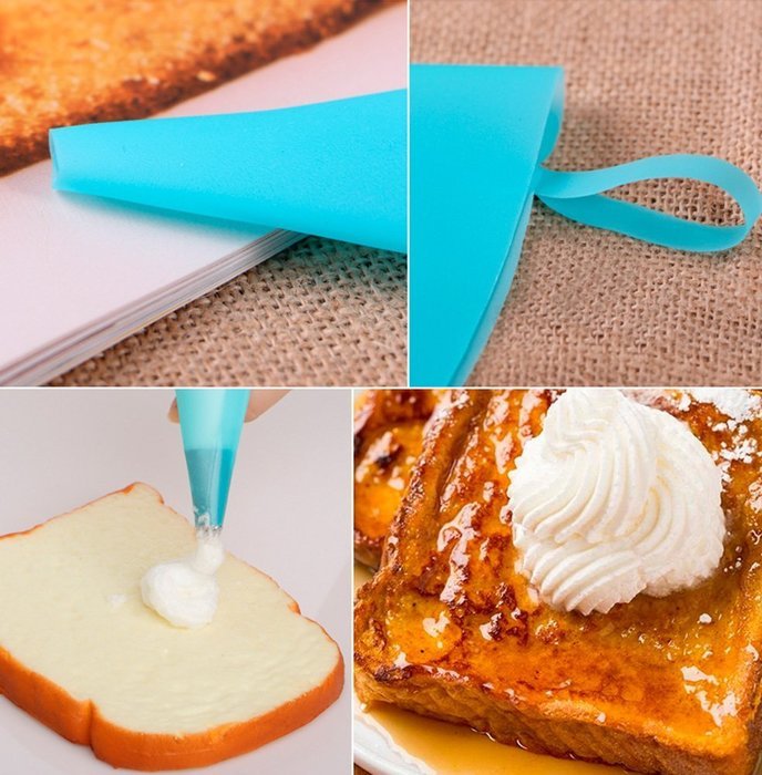 Acekit 6 Pack of Icing Piping Nozzles Cake Decoration Tips Home Baking ...