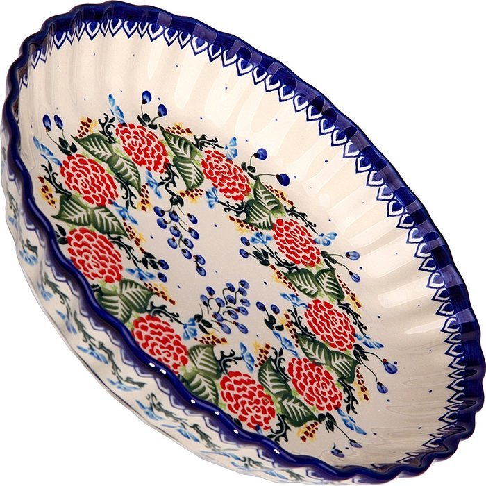 Polish Pottery Ceramika Boleslawiec-1212/280 Motif Pie Baker, Royal ...