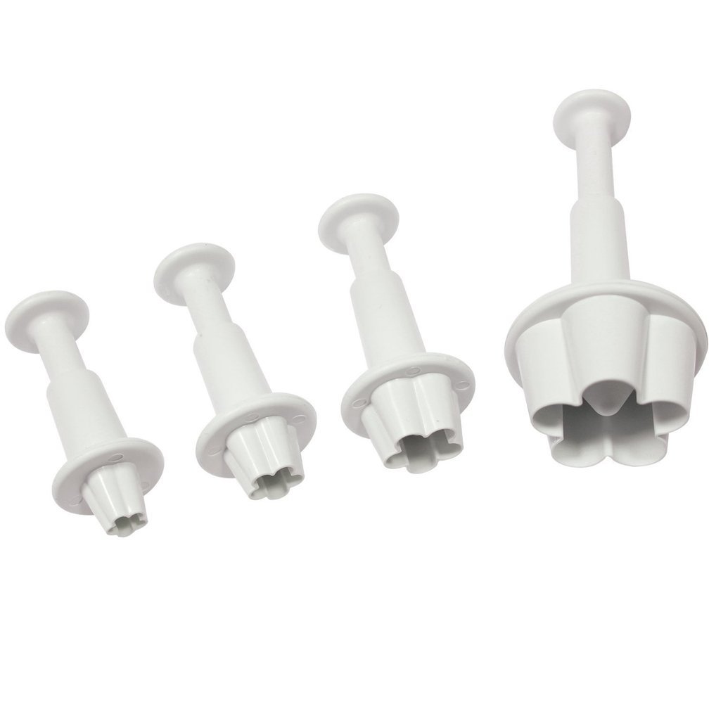 3-pieces DIY Cake Plunger Cutter Molds Sugarcraft Cake Decorating ...