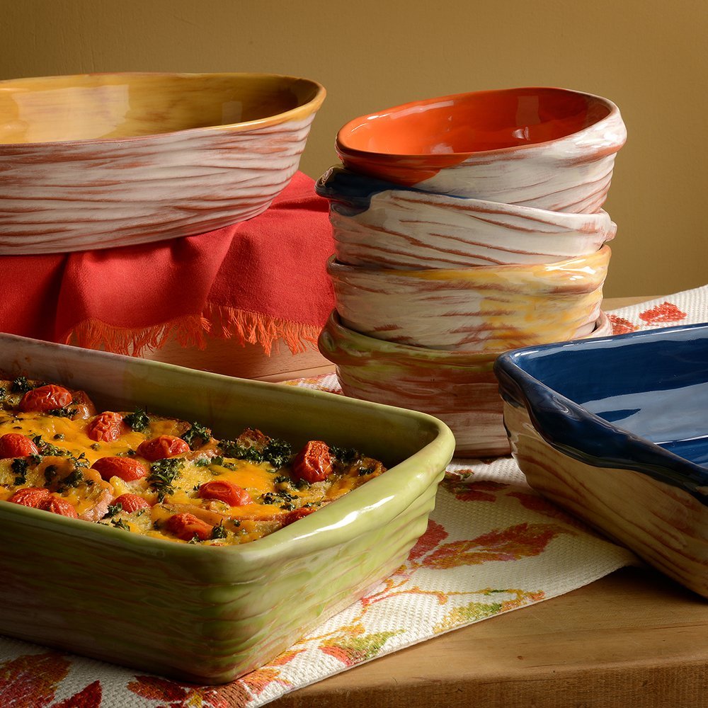 Italian Dinnerware - Orange Oval Casserole - Handmade in Italy from our ...