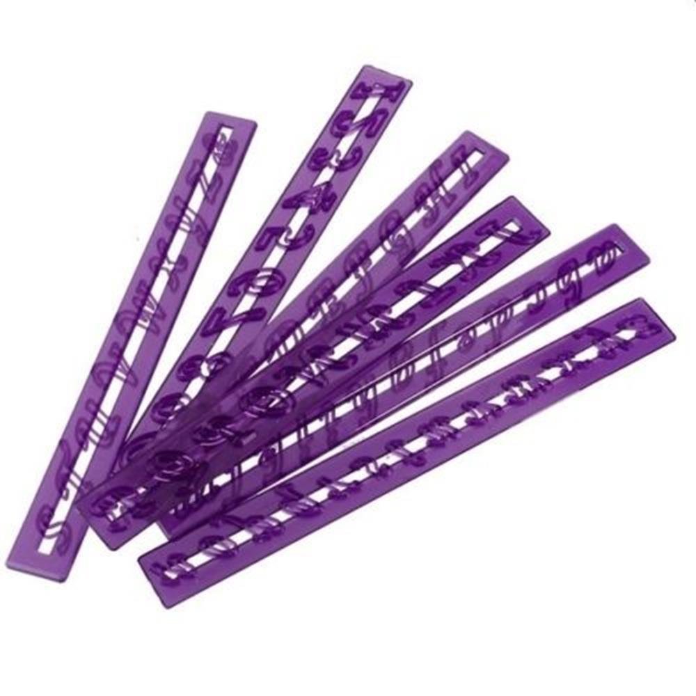 Cake & Cookie Cutters Number Letter Cake Mold Fondant Paste Straight ...