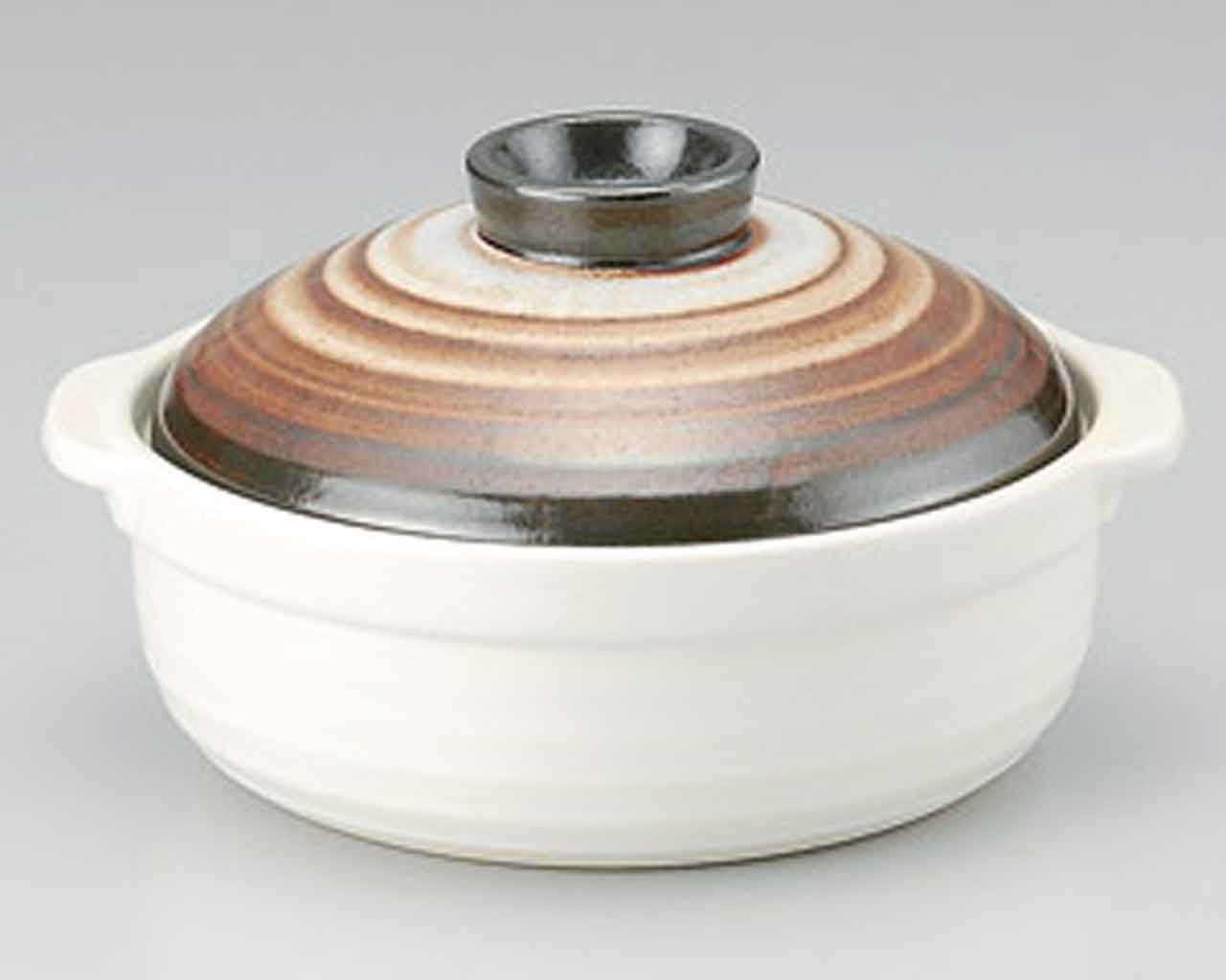 Nagomi Shino for 3-4 persons 10.3inch Donabe Japanese Hot pot White ...