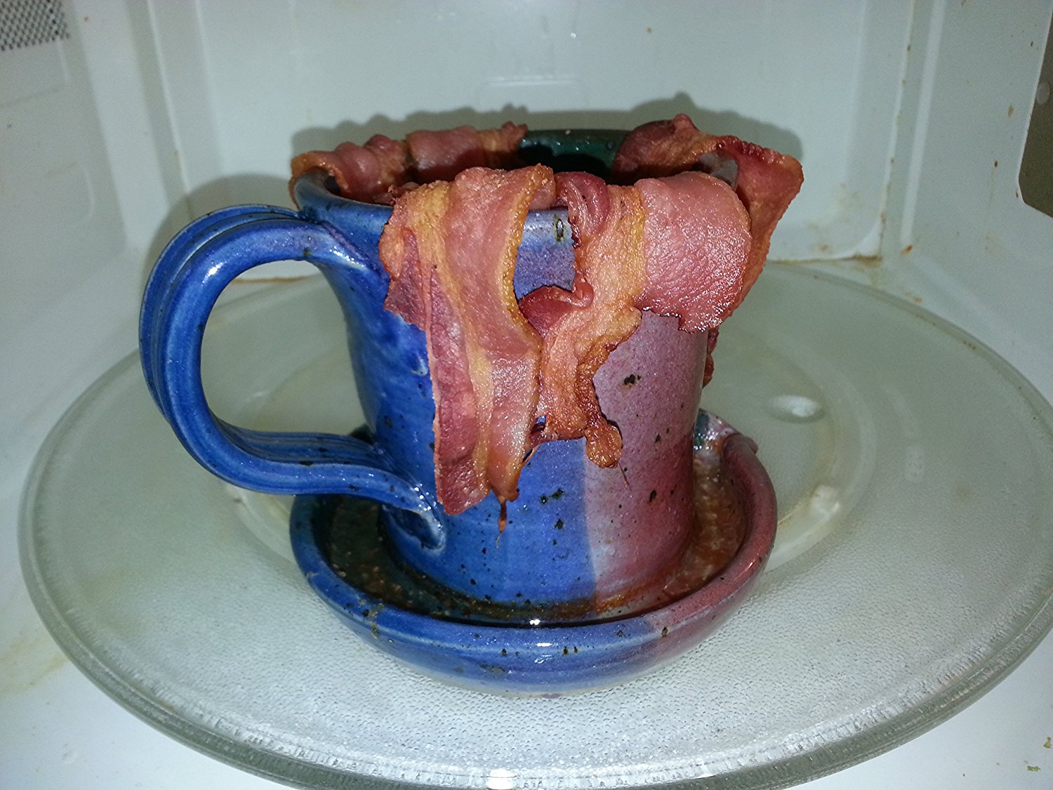 Aunt Chris' Pottery - Heavy Hand Made - Clay Bacon Cooker - Unique New ...