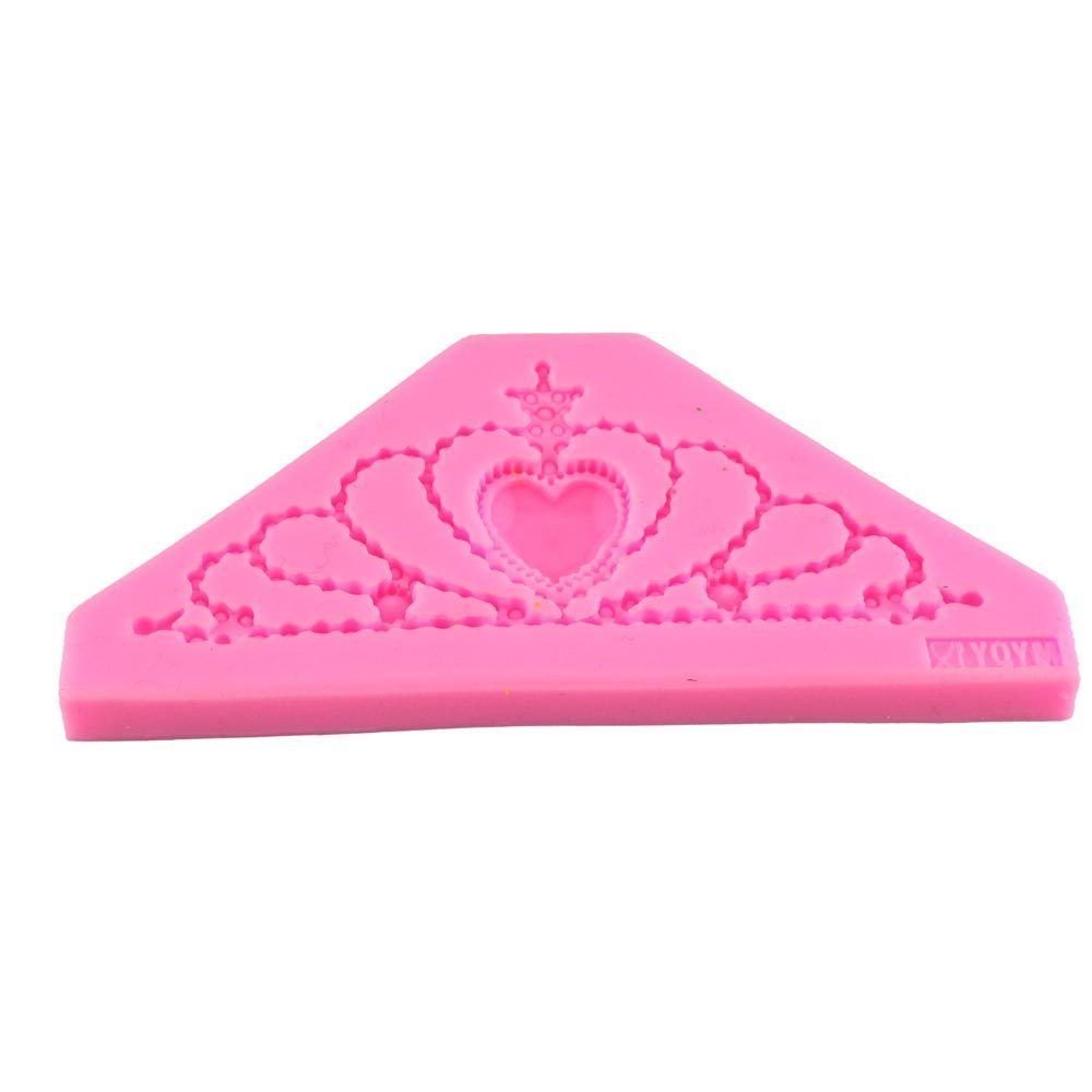 Lariy 1PC Silicone Crown Trays Chocolate Mold Cake Fondant Decorating ...