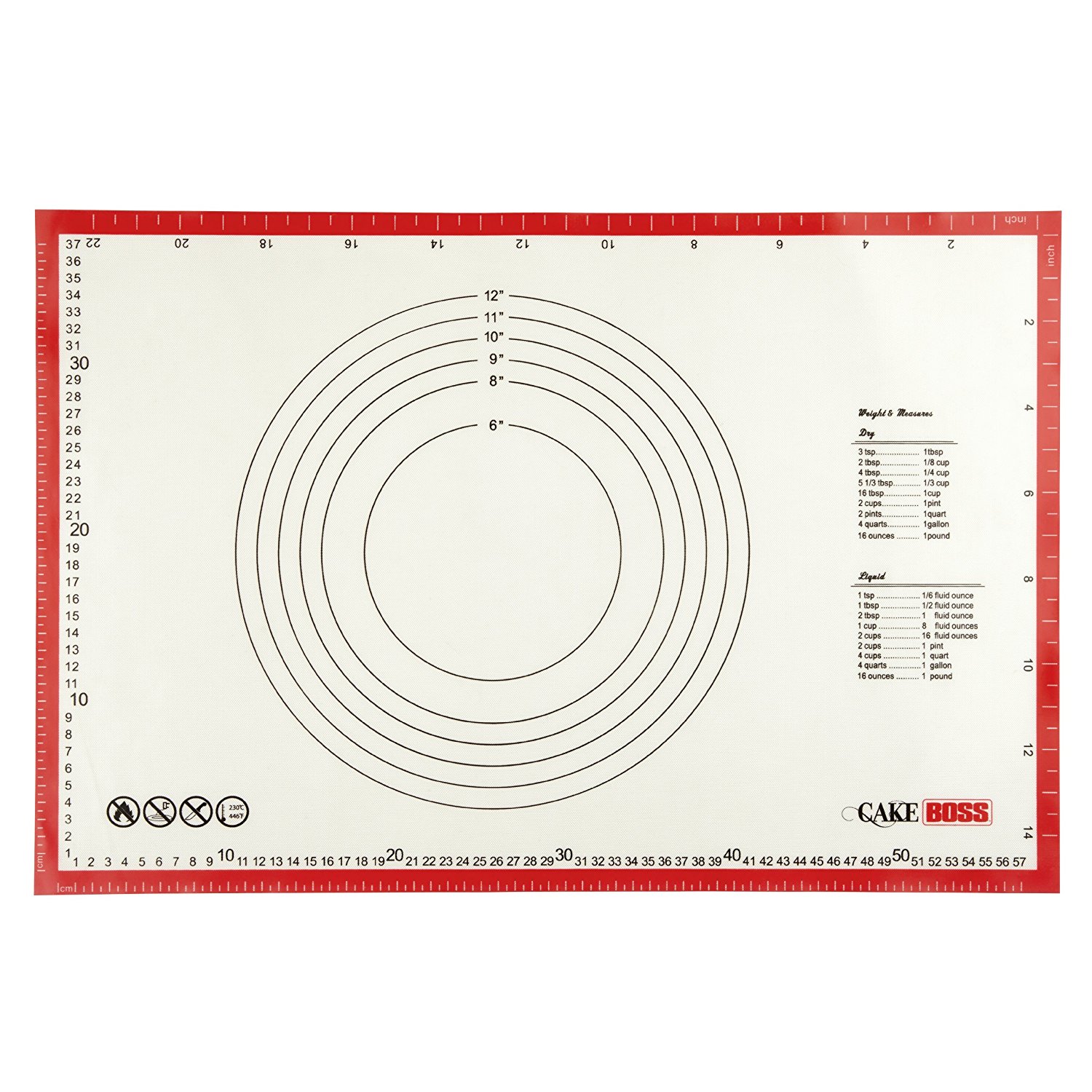 Cake Boss Countertop Accessories 23-1/2-Inch x 15-3/4-Inch Silicone ...