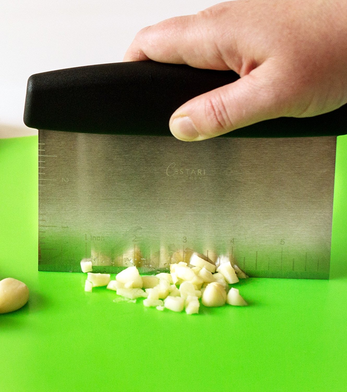 Pastry Scraper and Cutter : Professional Quality Stainless Steel Bench ...