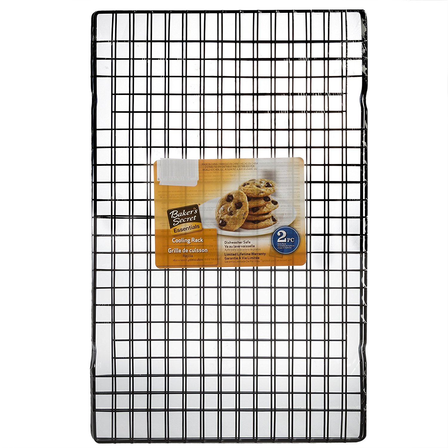 Baker’s Secret Set of 4 Non Stick Cooling Racks and Premium Nonstick 6 ...