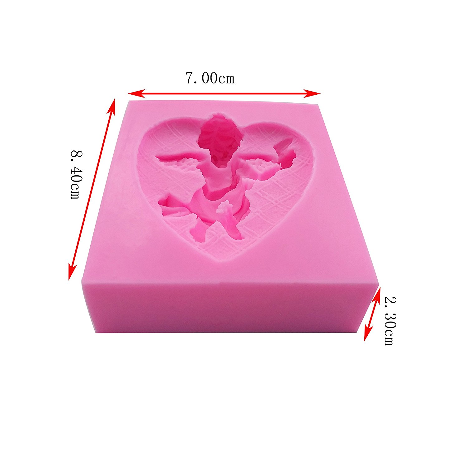 Wocuz WZ1269 Silicone Mold 3D Angel Shape Fondant Chocolate Mold for ...