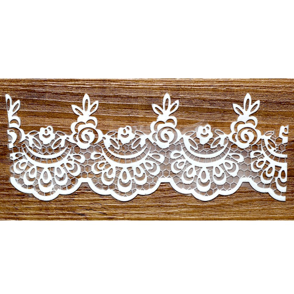 Sugarcraft Cake Decoration tool Rose Scalloped lace drop Border Icing ...