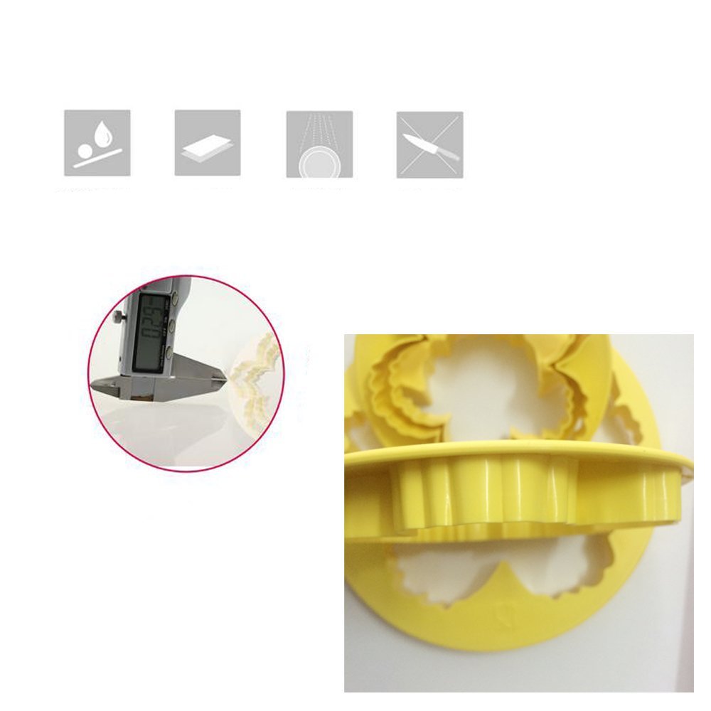 Miki 1201 Cake Decorating Gumpaste Flower Molds Peony Fondant Cutters ...