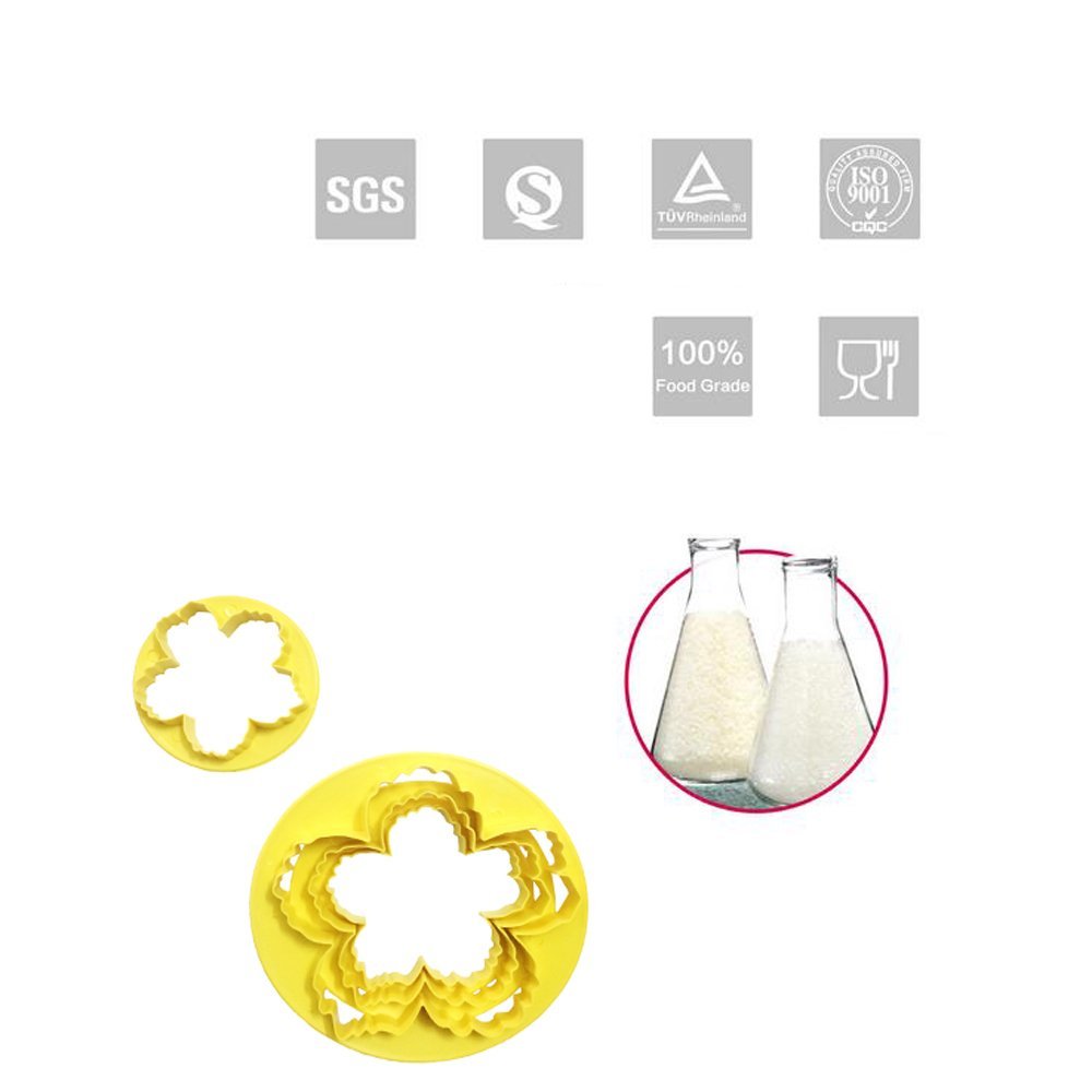 Miki 1201 Cake Decorating Gumpaste Flower Molds Peony Fondant Cutters ...