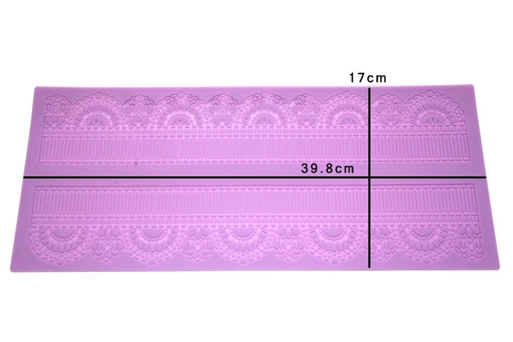 Anyana Fondant Silicone Embossing Mat Alcazar Lace Sugarcraft Mold Cake Decorating Tool N2 free ...