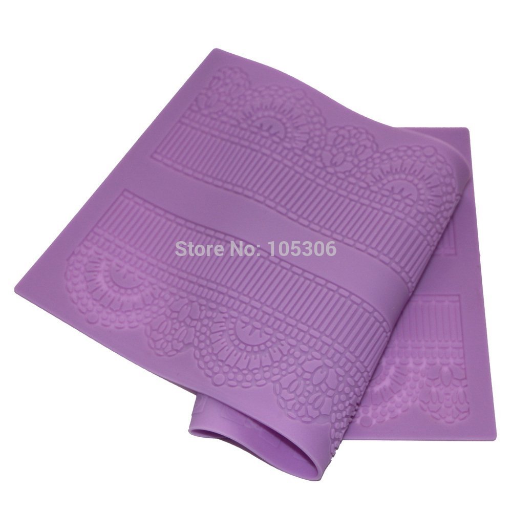 Anyana Fondant Silicone Embossing Mat Alcazar Lace Sugarcraft Mold Cake ...