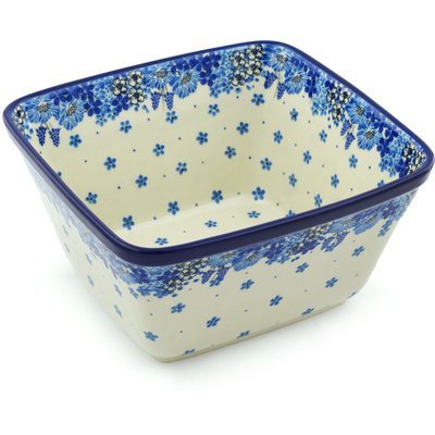 Polish Pottery Square Baker 9-inch UNIKAT free image download
