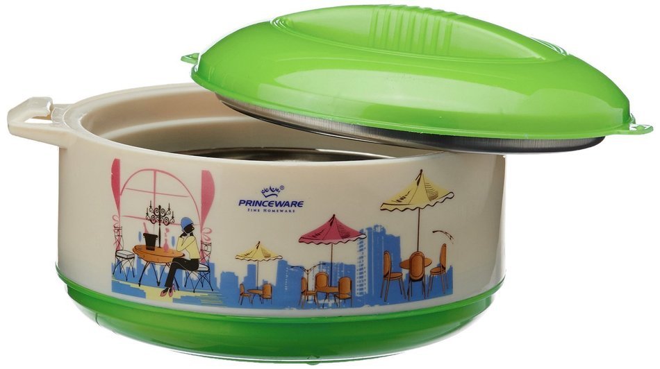 Princeware Elite Plastic Casserole Set, 4-Pieces, Green N2 free image ...