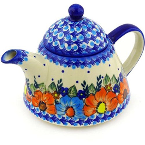Ceramika Bona H0529F Polish Pottery Ceramic Tea or Coffee Pot Hand ...