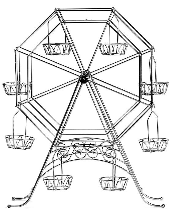 Ferris Wheel Cupcake Stand - Rotating Dessert Holder Station Tower ...