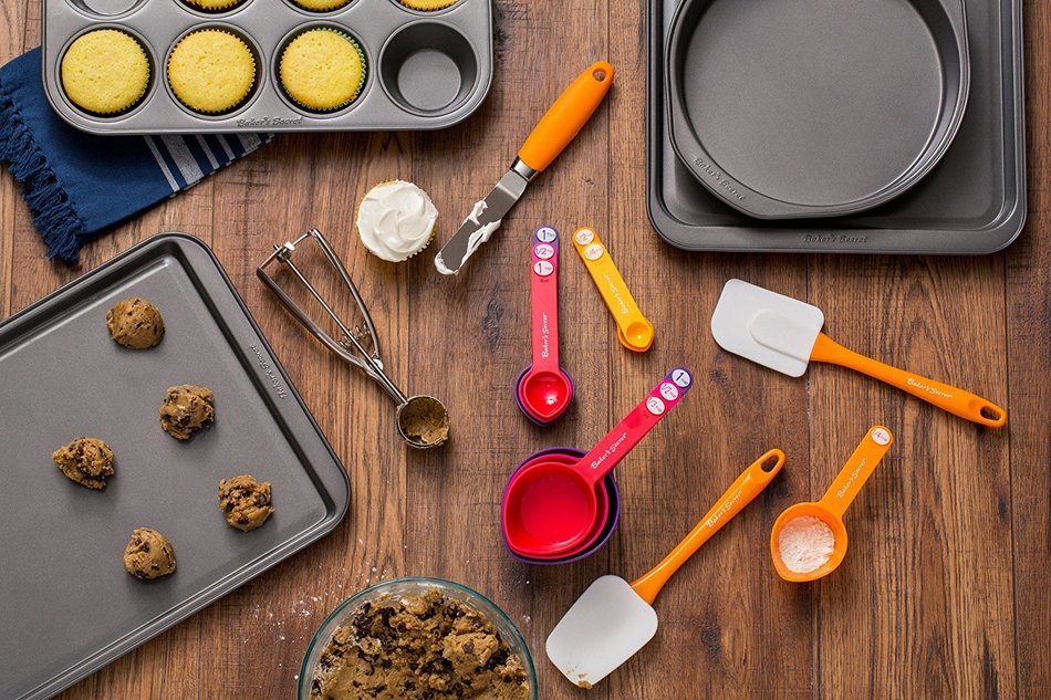 Baker's Secret 18 Piece Kids Baking Set, Multicolor N4 free image download