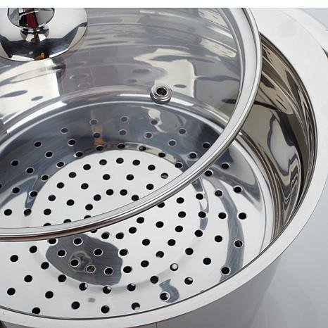 8-piece Stainless Triple Burner Buffet Set with (3) 3.5qt Casserole ...