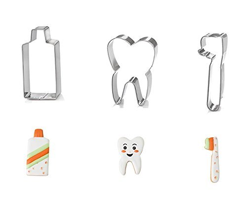 Astra shop 3-Piece Tooth Brush/Teeth/ Toothpaste Cookie Cutters Set in ...