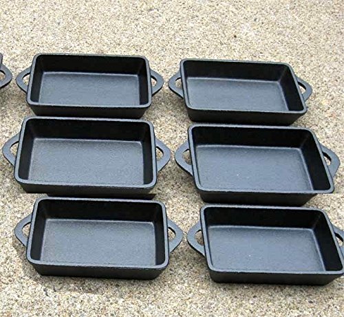 Old Mountain Rectangle Single Serve Cast Iron Dishes - Preseasoned Set ...