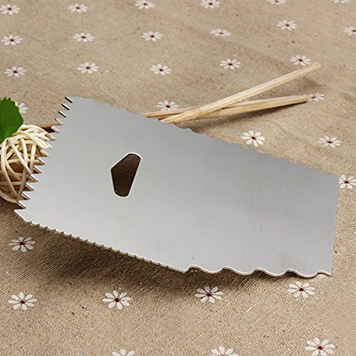 Bluelover Aluminum Cake Cream Scraper Baking Tool Cake Decorating Tool ...