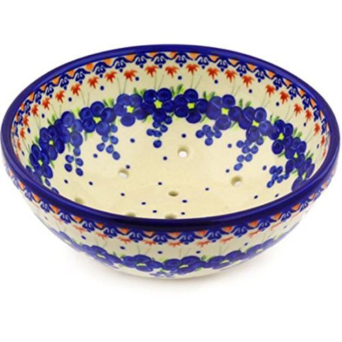 Ceramika Bona H2510G Polish Pottery Ceramic Colander Hand Painted, 9 ...