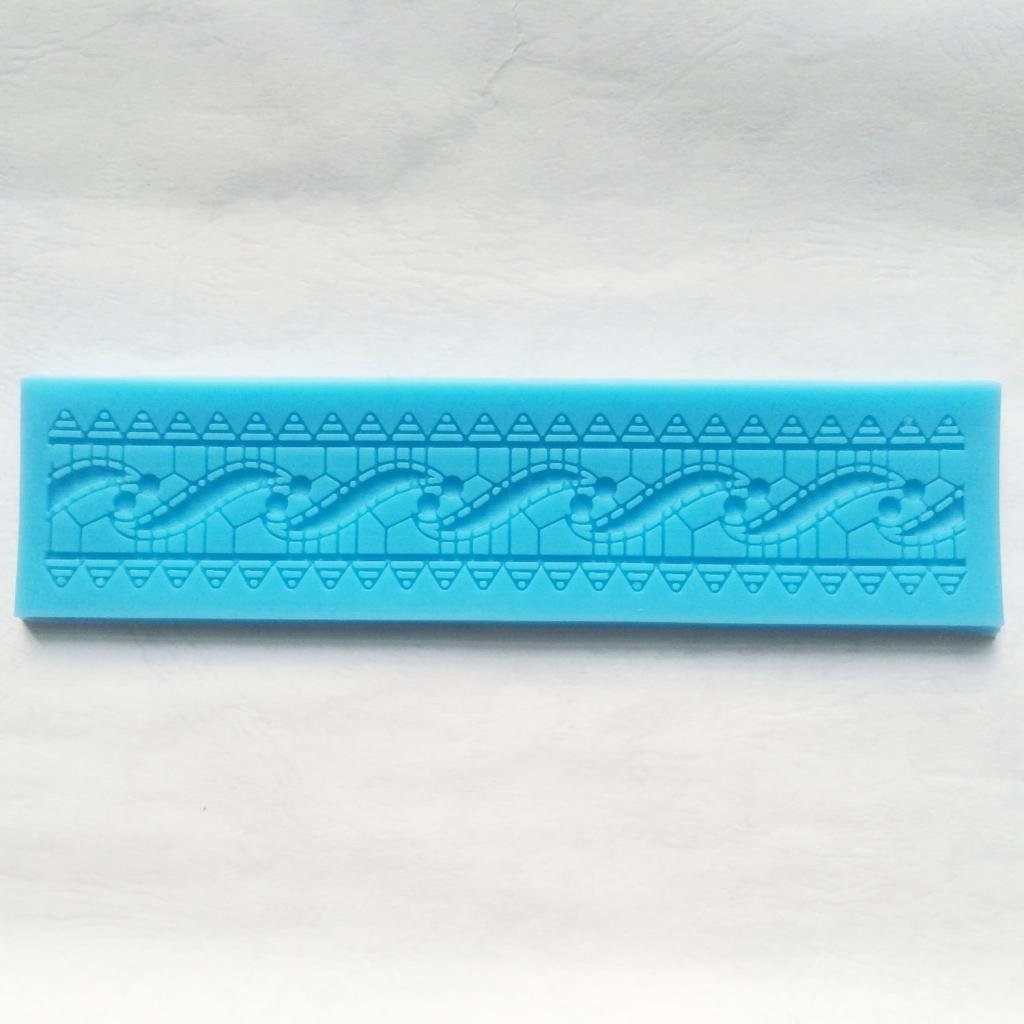 Allforhome Sugarcraft Cake Decoration tool WAVE lace border Icing ...