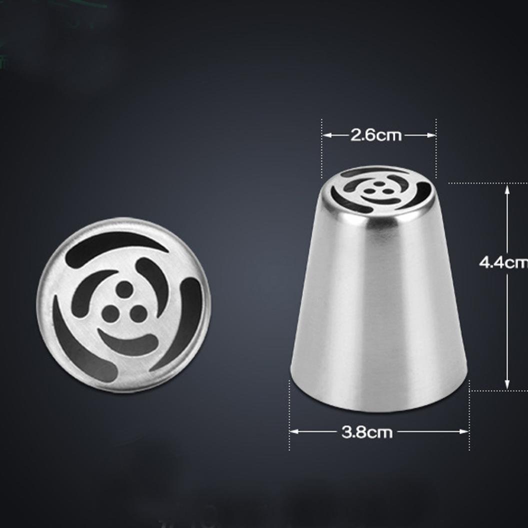 Matoen(TM) 7pcs Steel Cake Icing Piping Decorating Nozzles Tips Baking ...