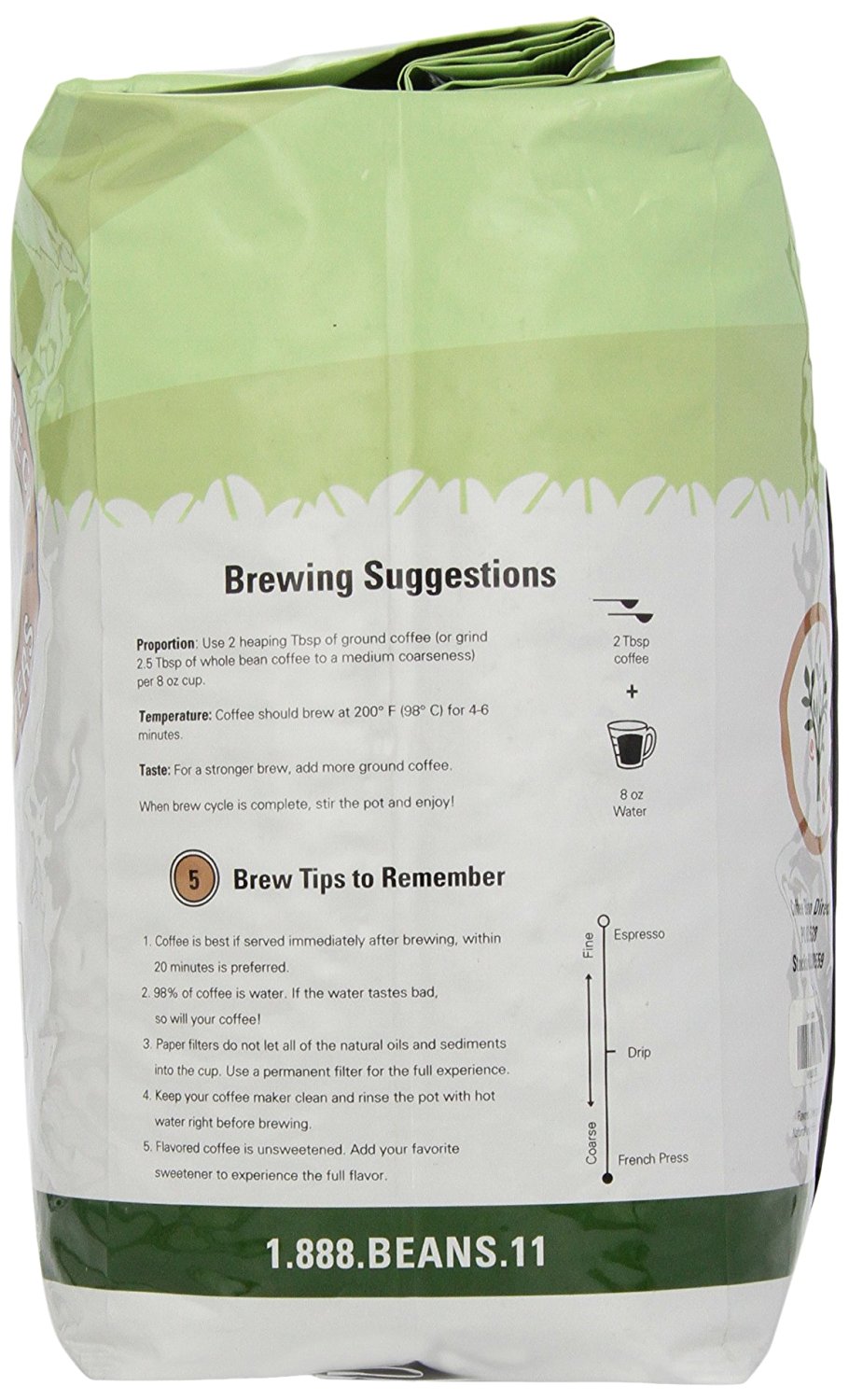 Coffee Bean Direct Poor Man's Blend, Whole Bean Coffee, 5-Pound Bag N10 ...