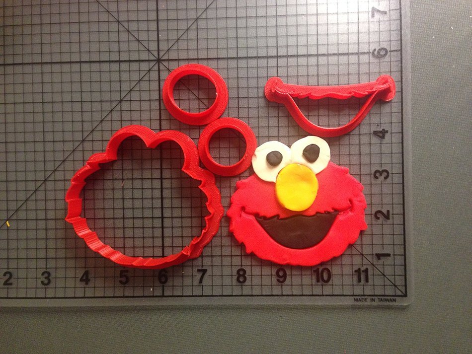 Elmo Face Cookie Cutter Set (4 inches) N2 free image download