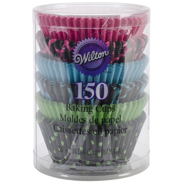 Wilton Darks Baking Cups, Standard, Neon, 150-Count free image download