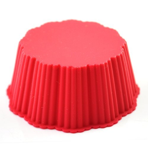 AYAMAYA 10 Pack Round Silicone Cake Muffin Chocolate Cupcake Liner ...