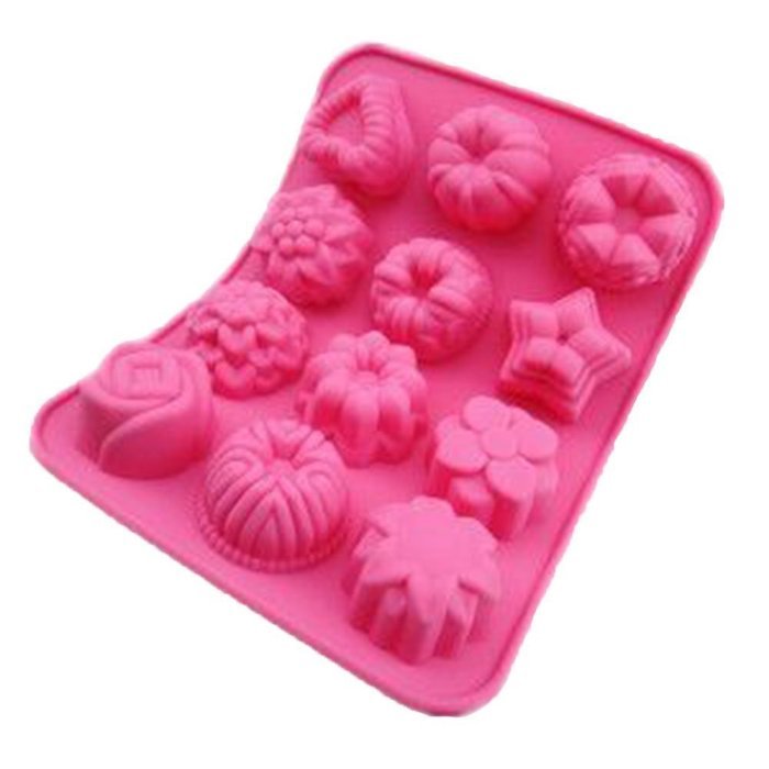 YARBAR Cavity Flowers Silicone Non Stick Cake Bread Mold Chocolate ...