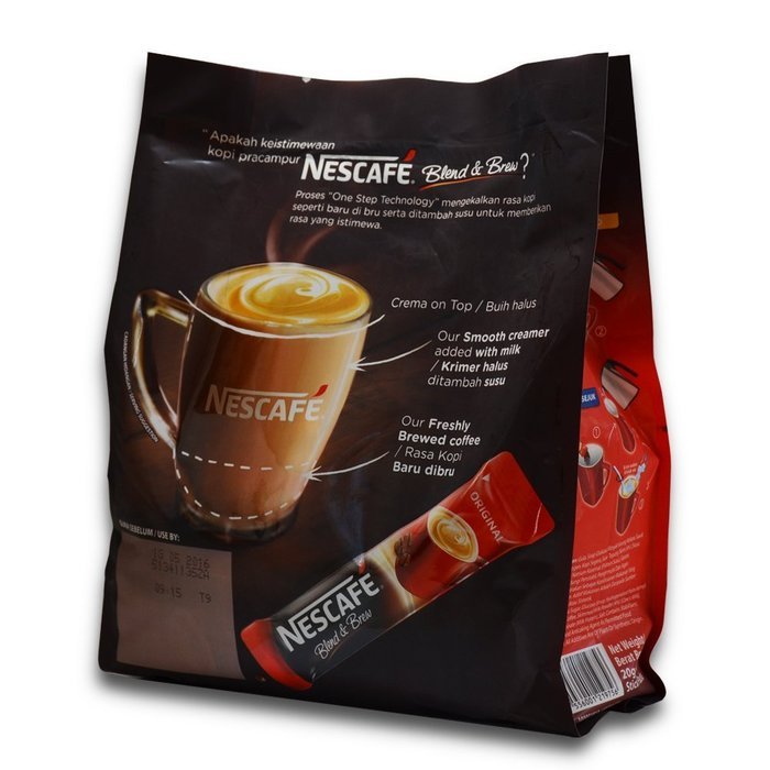 4 PACK ★ Nescafe Improved 3 in 1 Original (was Regular) Pre mix Instant ...