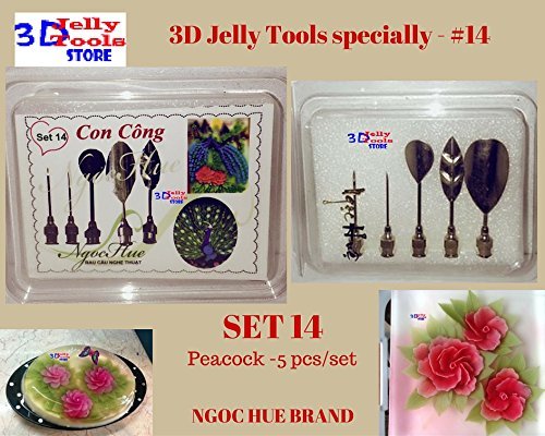 3D Jelly Cake Tools specially -Type 14 - Peacock - 5 pcs/set free image ...