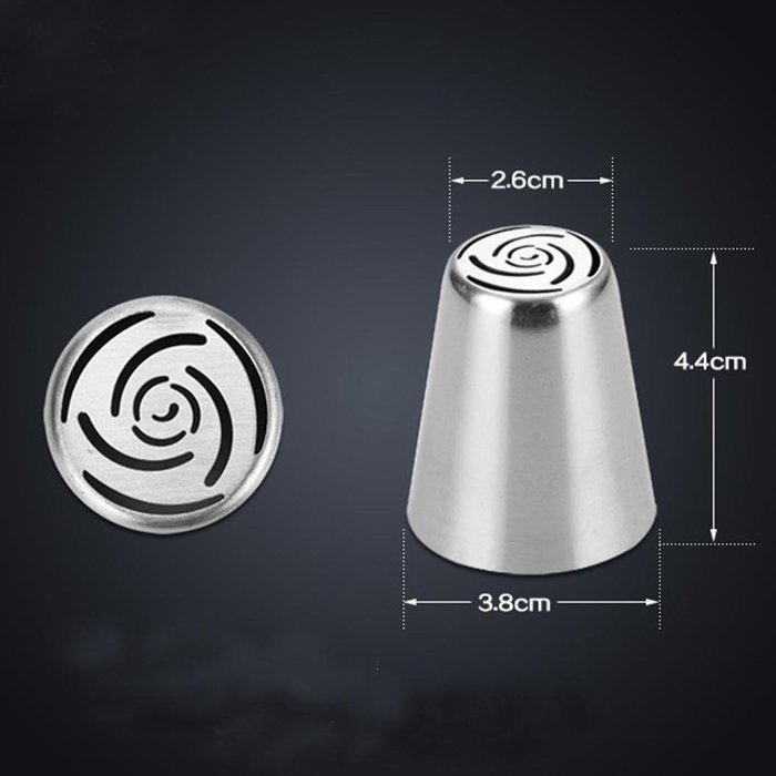 Matoen(TM) 7pcs Steel Cake Icing Piping Decorating Nozzles Tips Baking ...