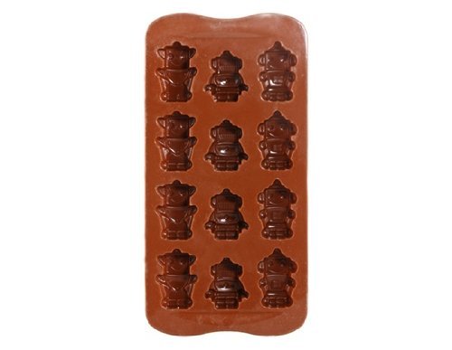Silicone Robot Shaped Cake Mold & Ice Tray (Brown) N2 free image download