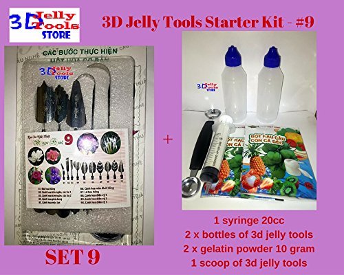 3D Jelly Tools Starter Kit - Type 9 - 3D Gelatin Art Tools - 10 pcs/set ...