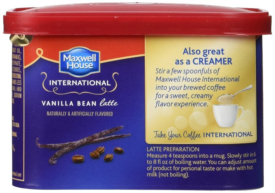 Maxwell House International Coffee Vanilla Bean Latte, 8.5-Ounce Cans ...