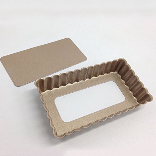 "Champagne Non stick Drop Bottom Cake Pan Mold Mini Pie Pan Mold Mould ...