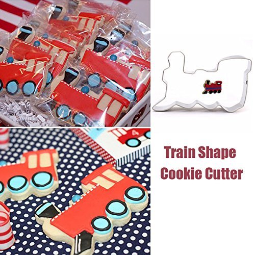 Stainless Steel Train Shape Cookie Cutter Cake Baking Mold N2 free ...
