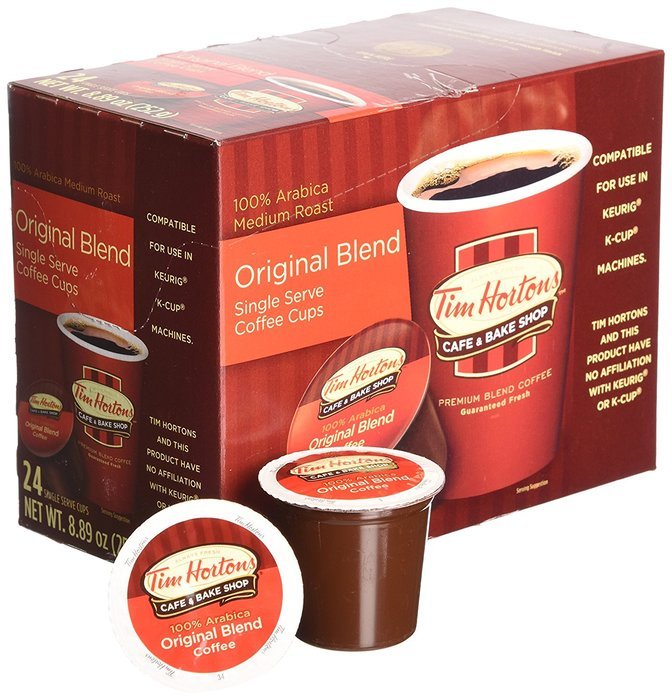 Tim Hortons Single Serve Coffee Original Blend 72 Count N2 free image ...