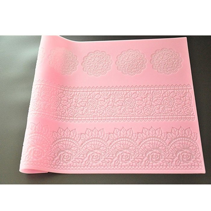 FOUR-C Lace Silicone Mat Silicone Mold Cake Decorating Supplies Color ...