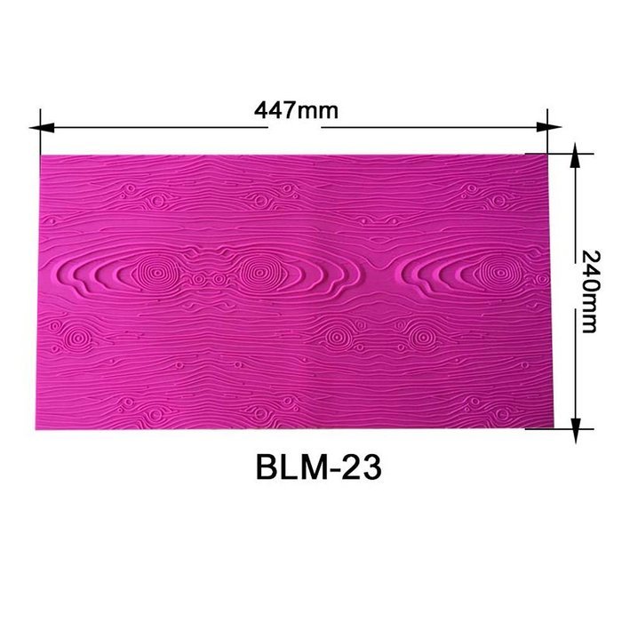 ART Kitchenware Woodgrain Fondant Impression Mat Silicone Cake Lace ...