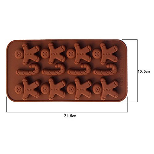 Cake Pans DIY Silicone Mold Chocolate Soap Mould Gingerbread Man ...
