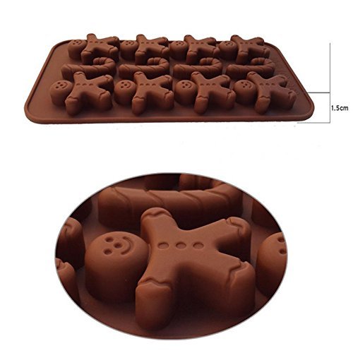 Cake Pans DIY Silicone Mold Chocolate Soap Mould Gingerbread Man ...